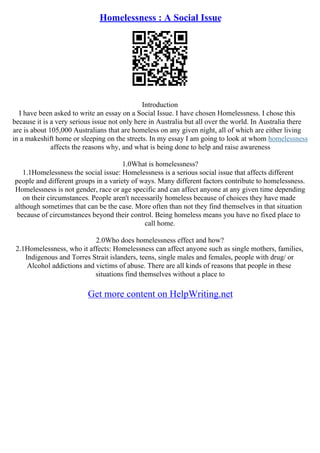 Social Issue Essay Topics | PDF