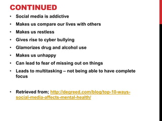 Technology is Destroying our Minds, Bodies, and Communities | PPT