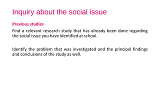 Social issues affecting students and schools part 2 | PPT