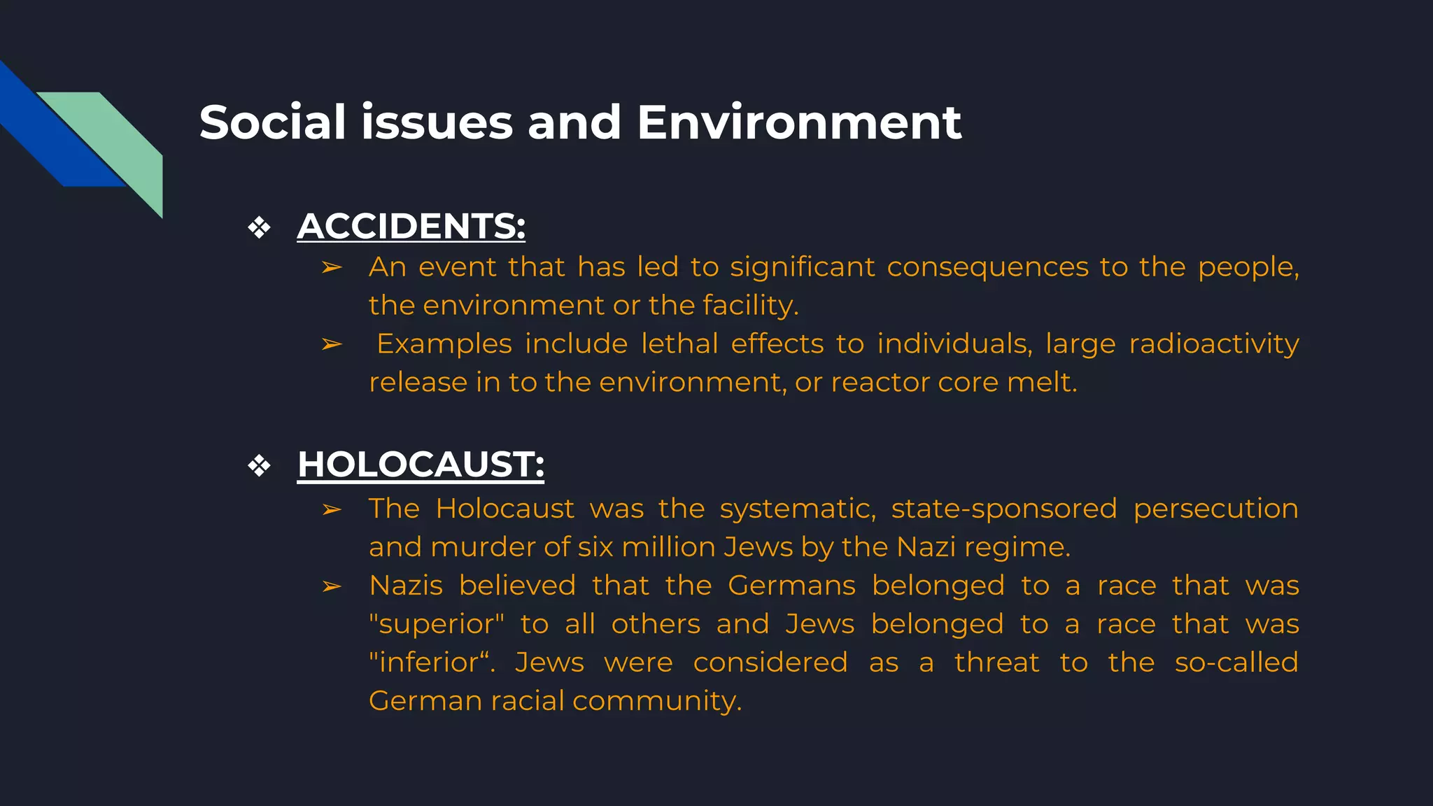 Social issues and environment | PPTX