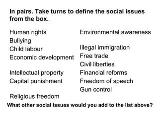 Social issues and justice | PPT | Crime & Harmful Acts to Individuals ...