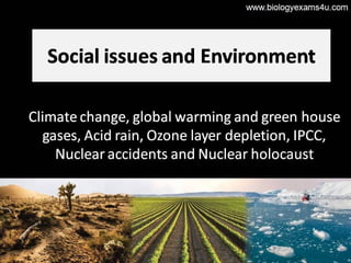 Social issues and the environment :Climate change, Global warming and ...