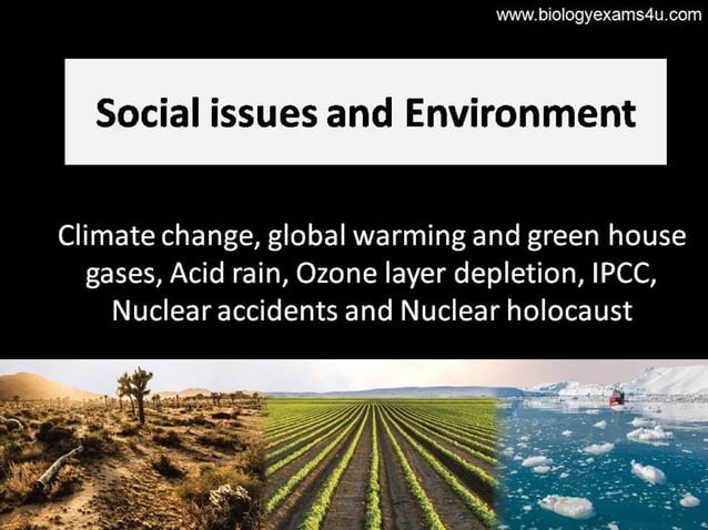 Social issues and the environment :Climate change, Global warming and ...