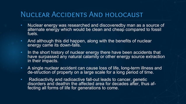 Social Issues and the Environment Ozone layer depletion, Nuclear accidents and holocaust.pptx