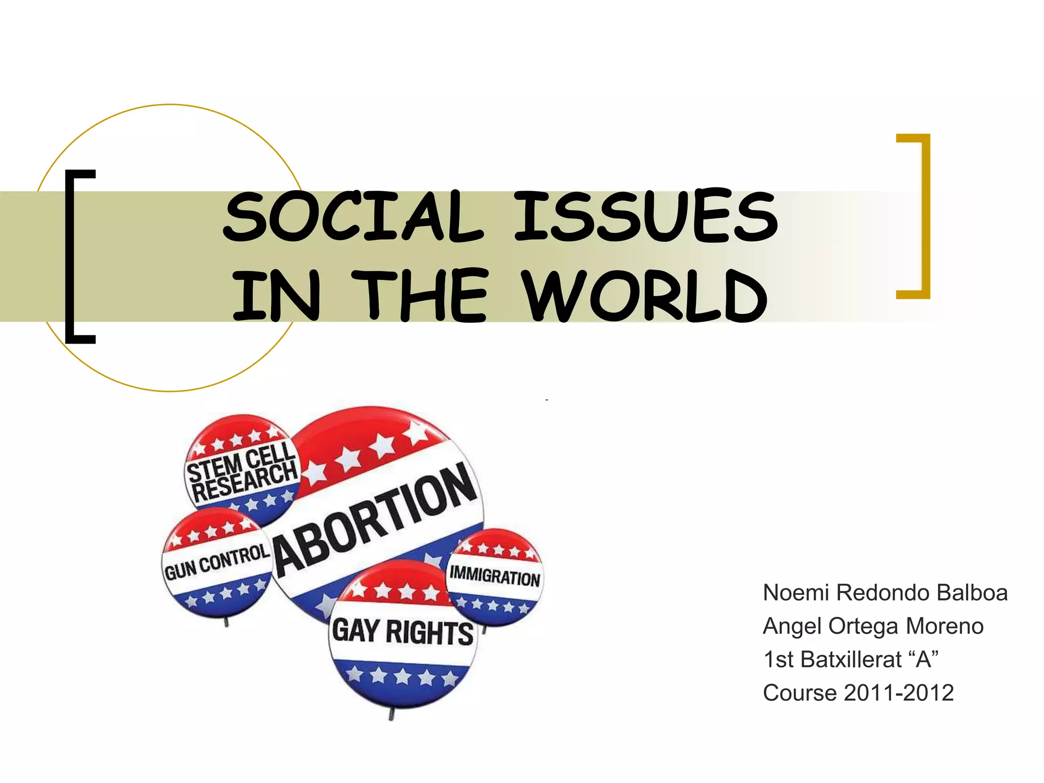 Social issues | PPTX