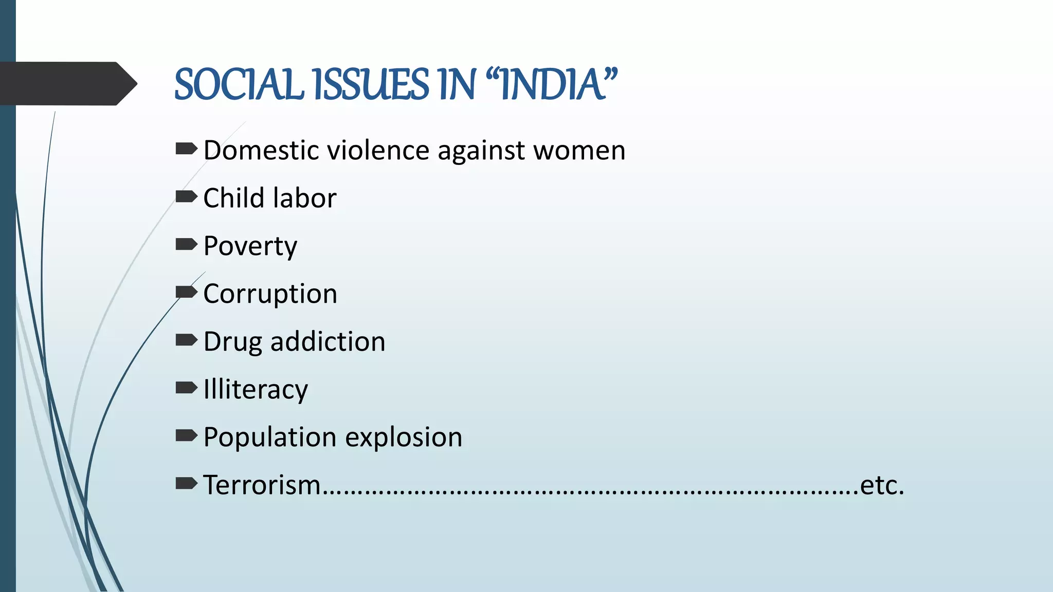 Social issues in india | PPTX