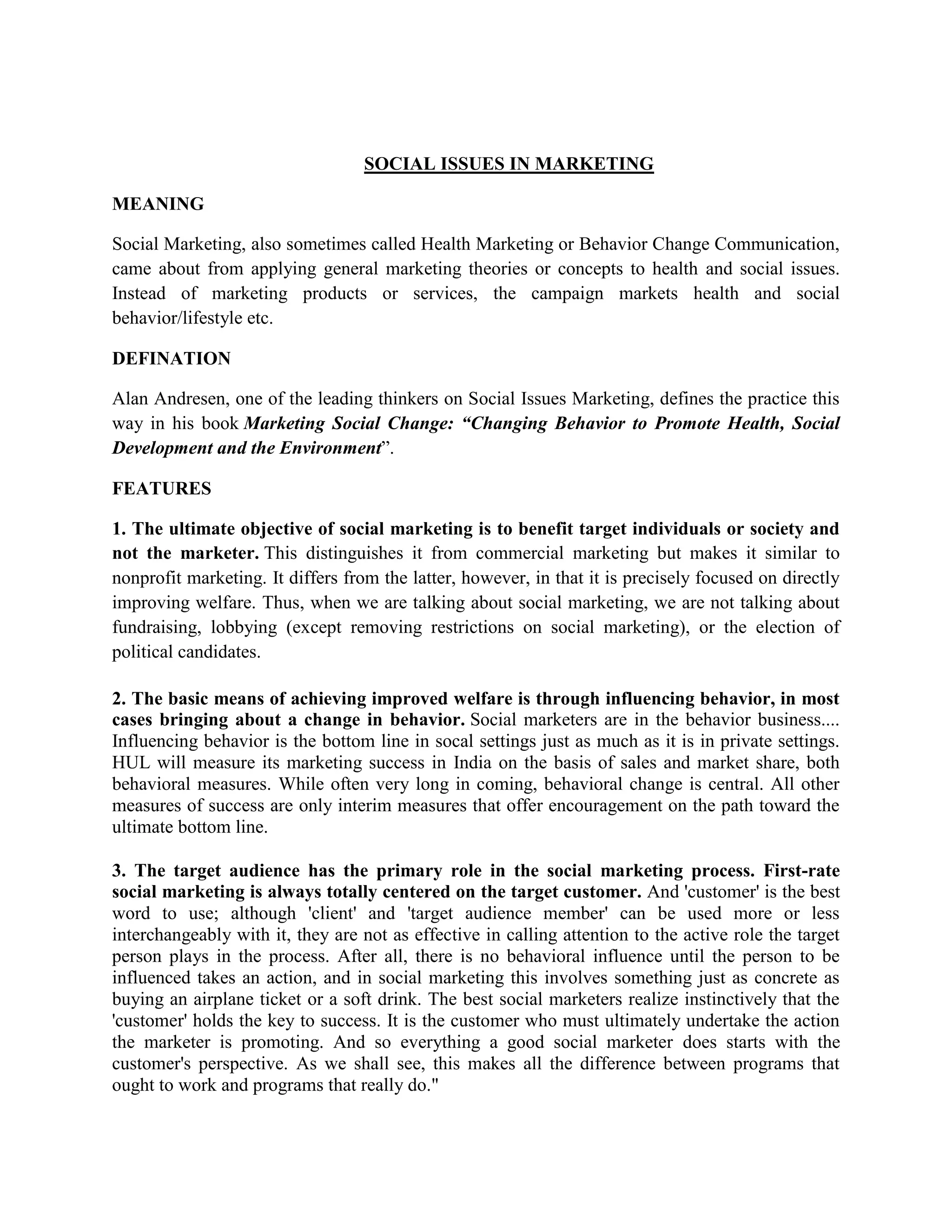 Social Issues In Marketing PDF Social Issues In Marketing PDF