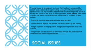 Social issues & their implications to eduaction | PPTX