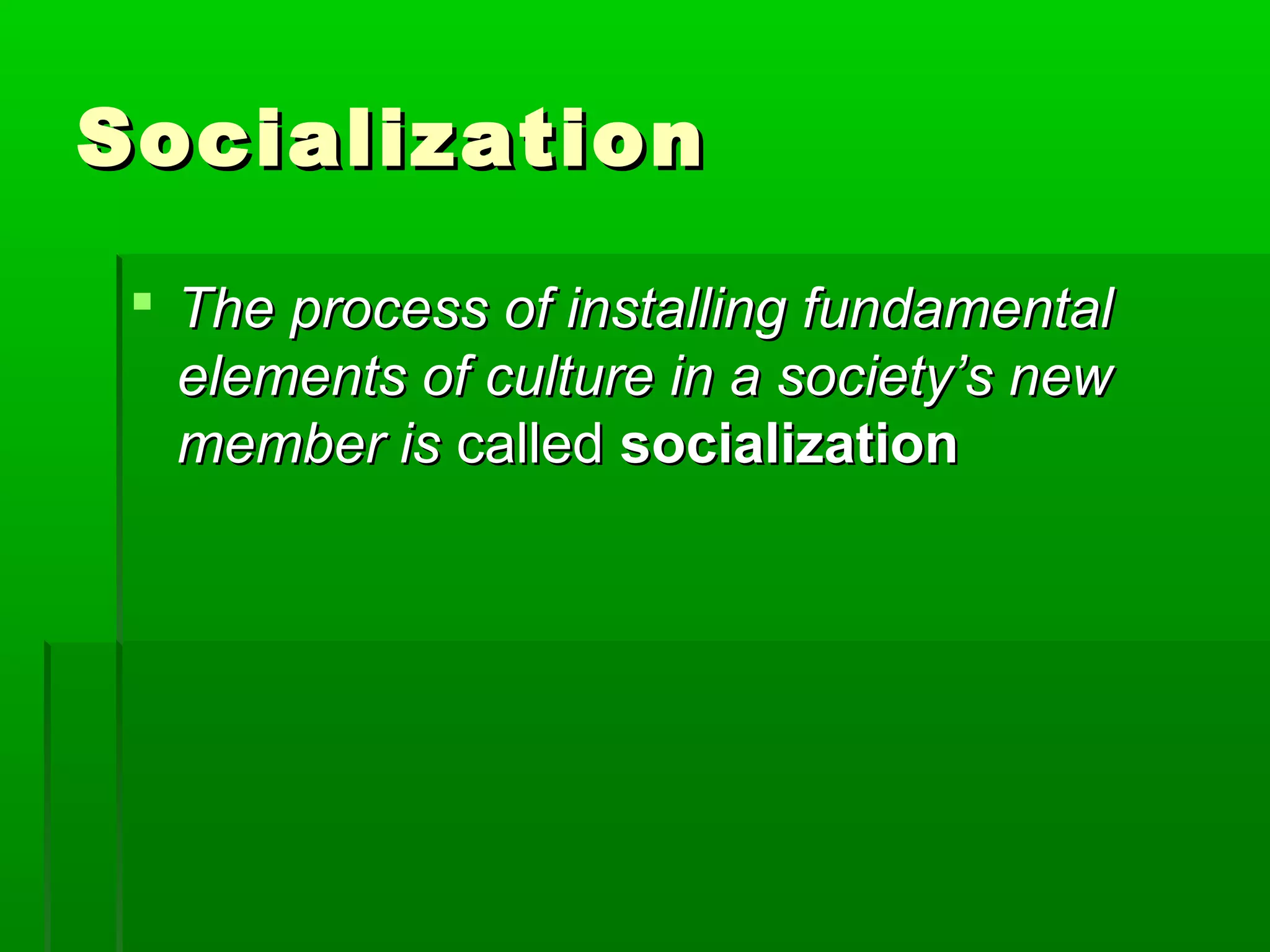 Socialization (sociology) | PPT