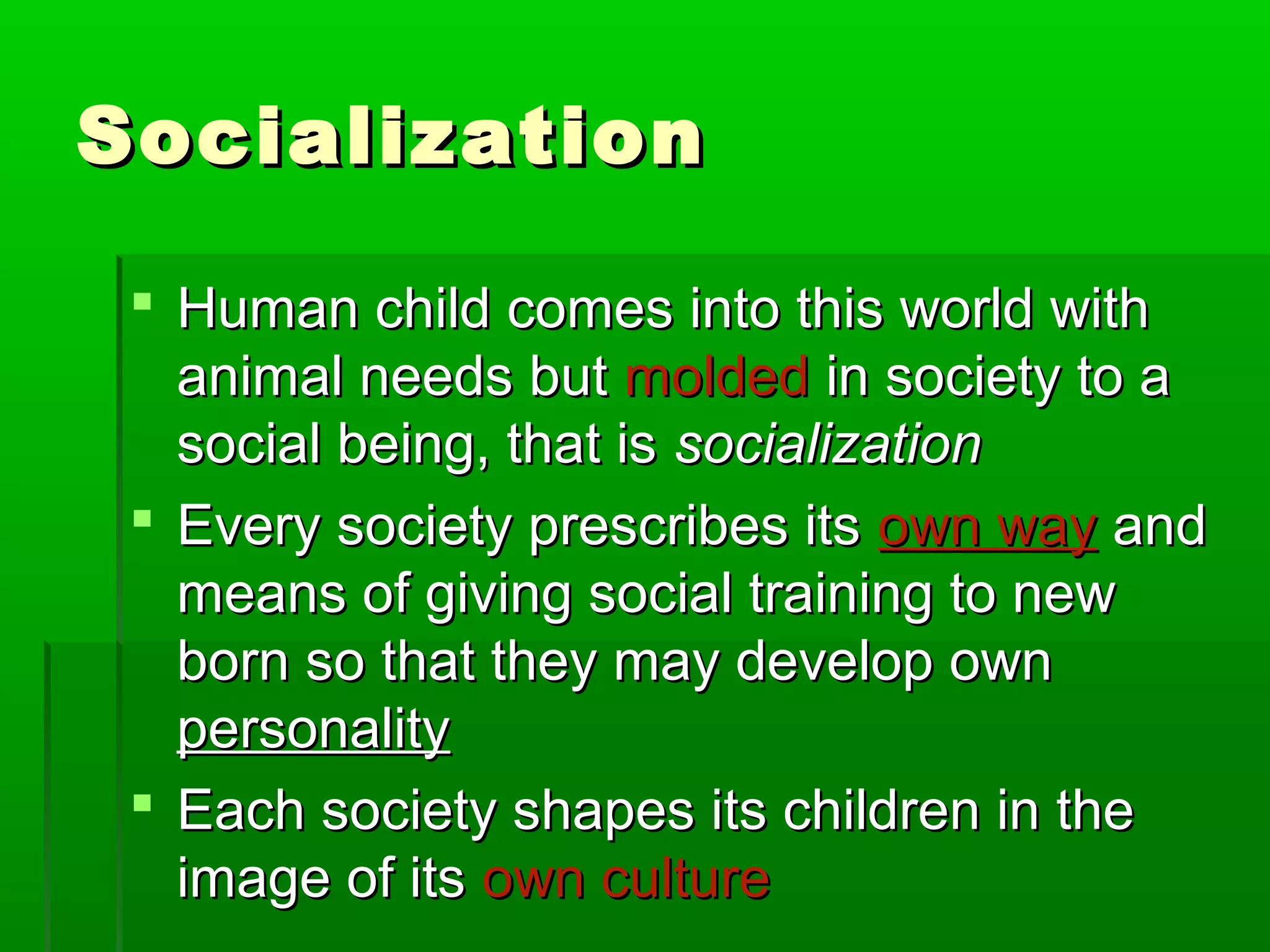 Socialization (sociology) | PPT