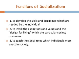 Socialization | PPTX