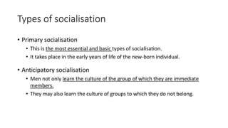 Socialization and its nature , scope and subject matter | PPT