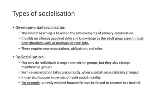 Socialization and its nature , scope and subject matter | PPT