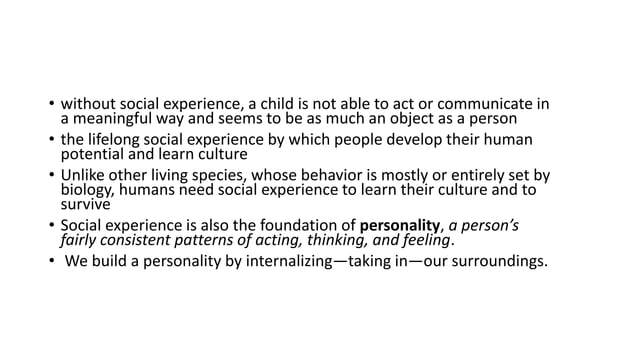 Socialization in sociology(how people learn norms and values).pptx ...