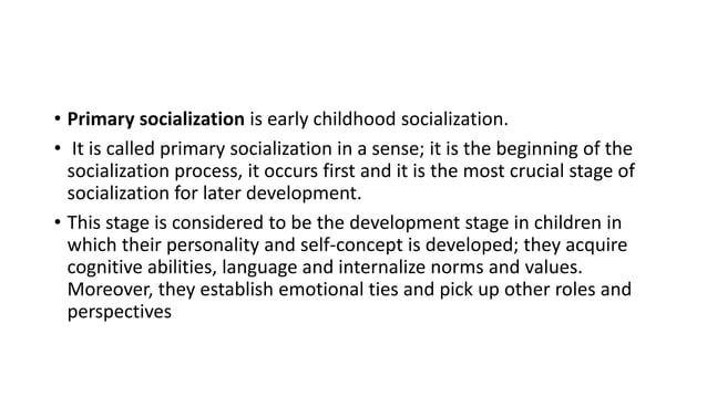 Socialization in sociology(how people learn norms and values).pptx ...