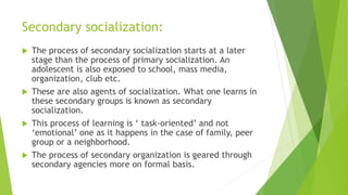 Socialization in sociology ppt by Dr. Mumux | PPTX