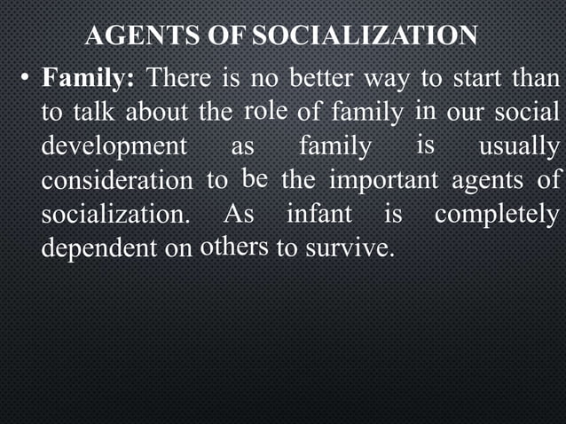 Socialization and its agents | PPTX | Social Networking | Internet
