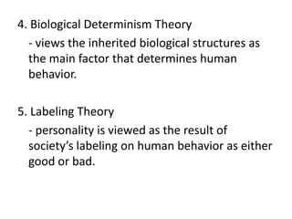 Socialization and personality | PPTX