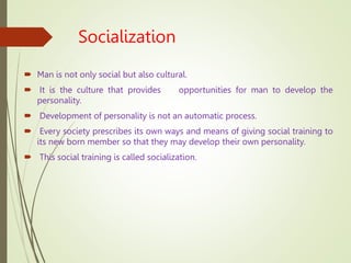 Socialization and Personality .pptx