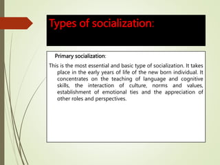 Socialization and Personality .pptx
