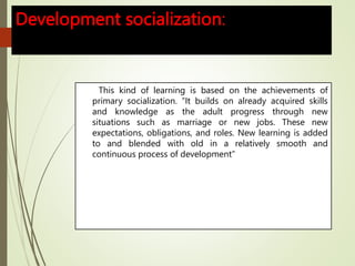 Socialization and Personality .pptx