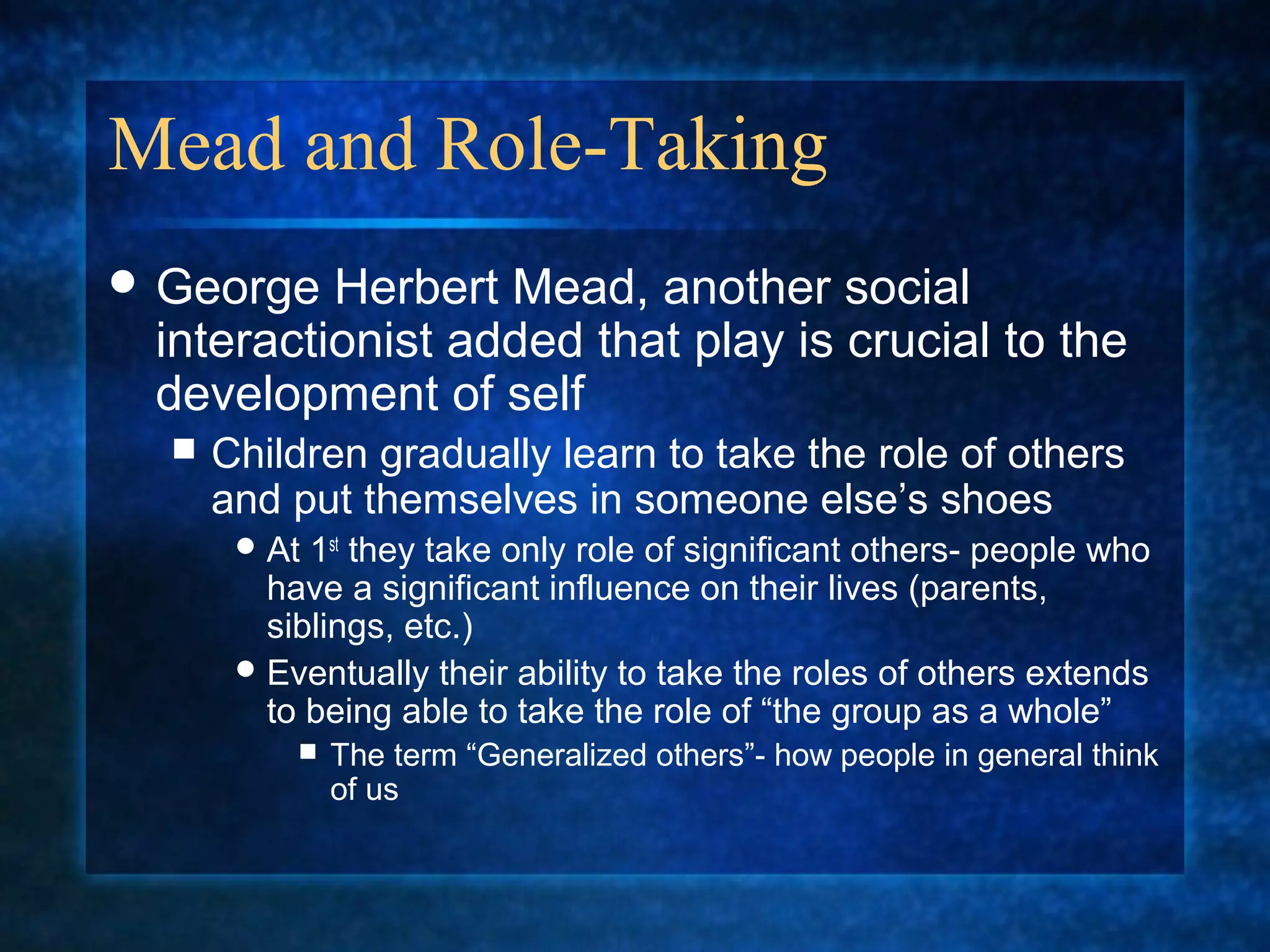 Socialization into the self, mind and emotions | PPT