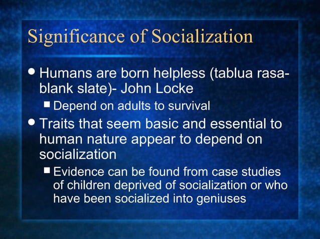 Socialization into the self, mind and emotions | PPT