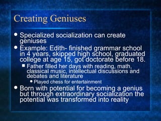 Socialization into the self, mind and emotions | PPT