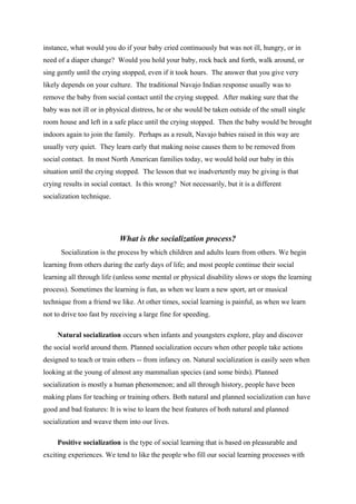 Socialization of children | DOC