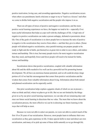 Socialization of children | DOC