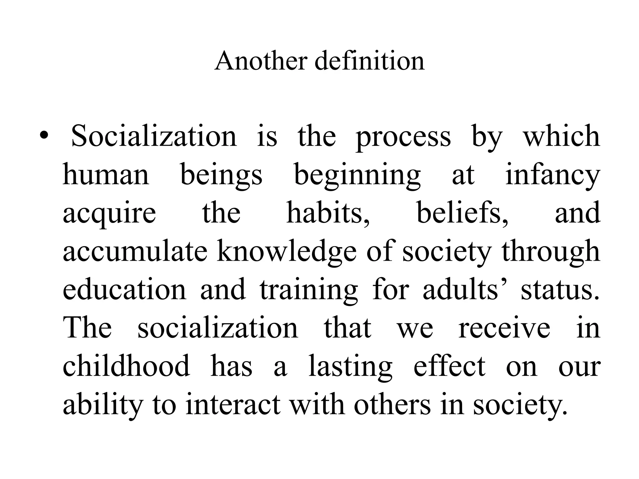 Socialization powerpont | PPTX