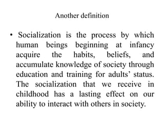 Socialization powerpont | PPT