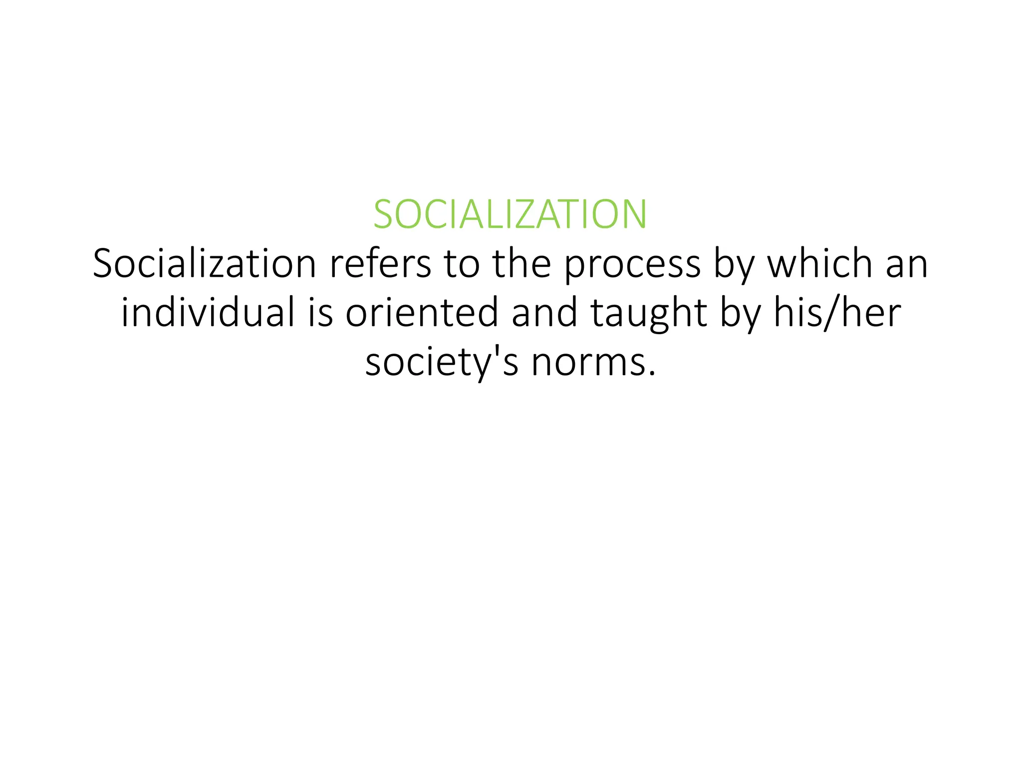 socialization (report) and presentation- | PPTX