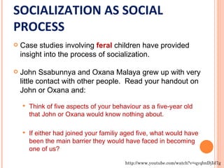 AQA GCSE Sociology - Socialization | PPT