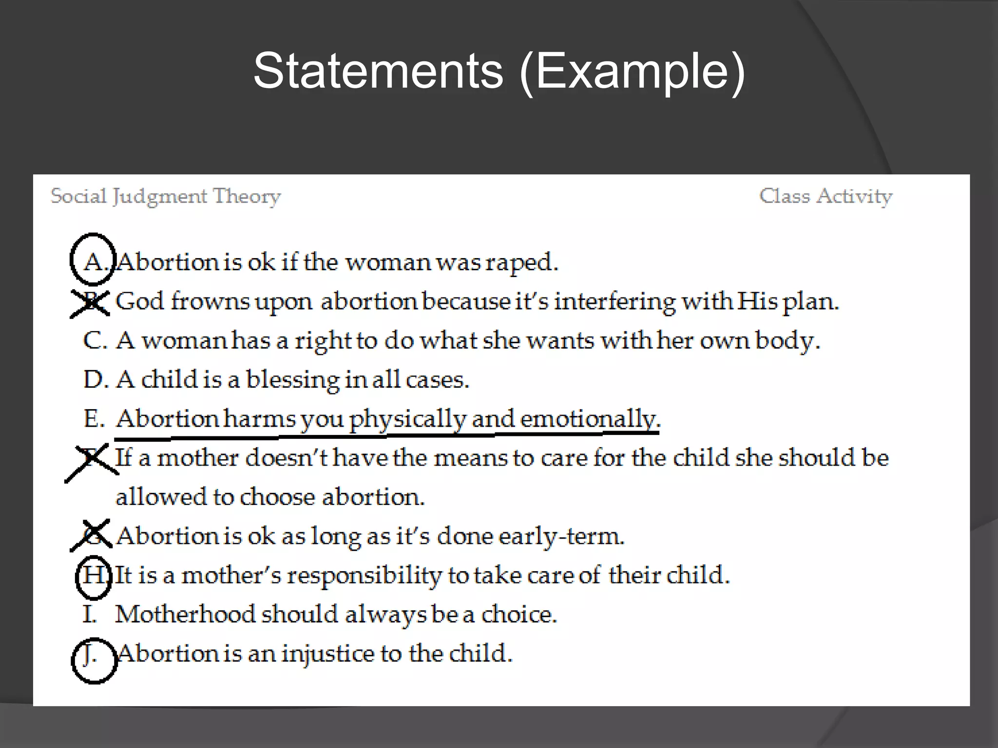 Social Judgment Theory | PPTX