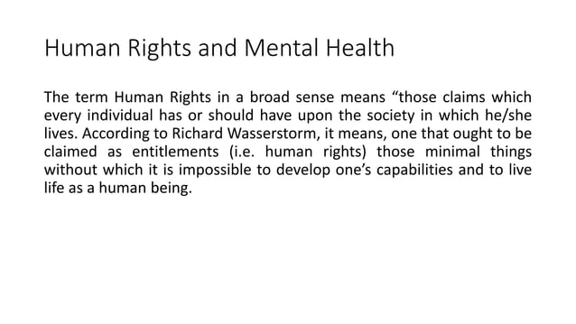 SOCIAL JUSTICE.pptx | Mental Health | Diseases and Conditions