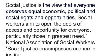 Social justice in the modern world generation Z 1.2 | PPTX