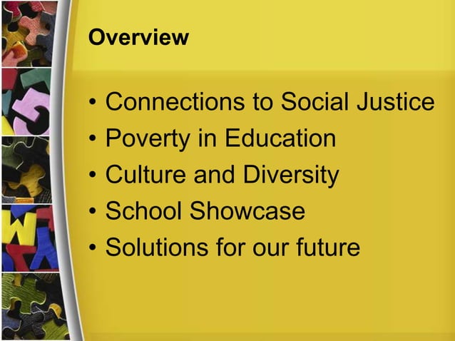 Social Justice: Culture & Poverty | PPTX | Education