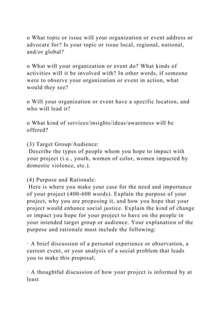 Social Justice Action Project ProposalPurpose This assign.docx