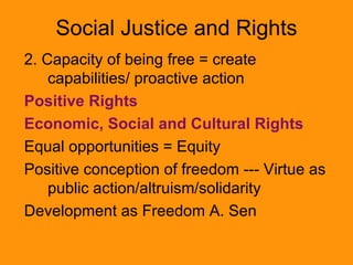 Social justice and Rights | PPT