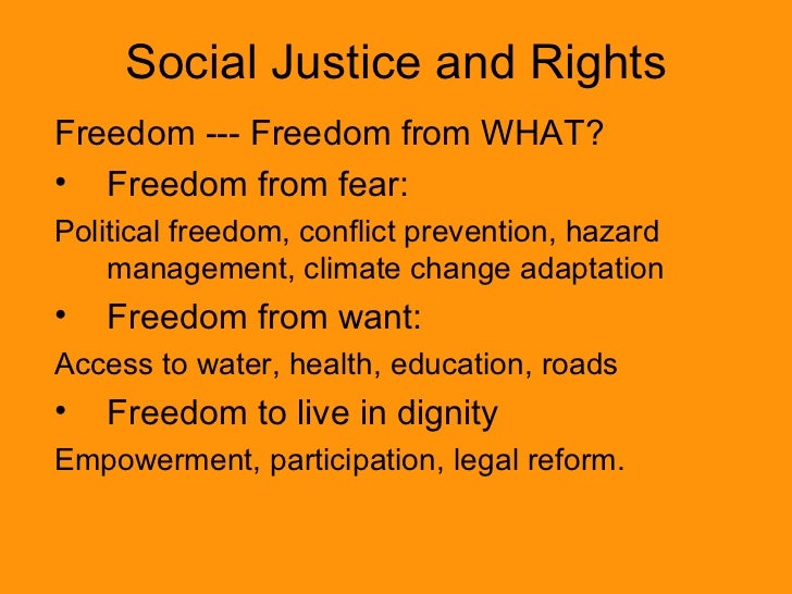 Social justice and Rights