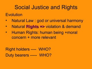 Social justice and rights sping12 | PPT