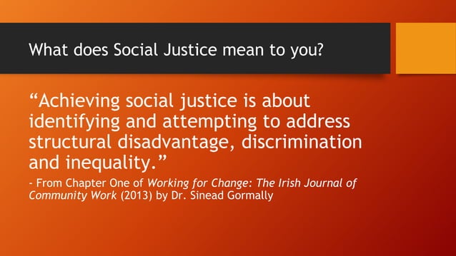 Social justice approach to community service | PDF | Non-Profit ...