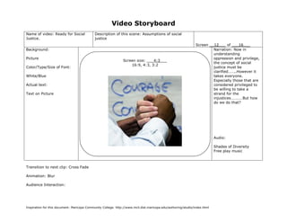 Social justice storyboard | PDF