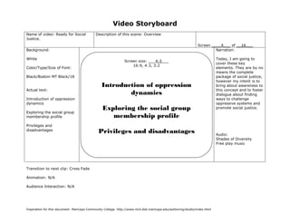 Social justice storyboard | PDF