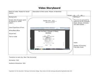 Social justice storyboard | PDF
