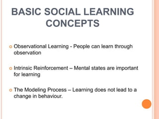 social learning theory and its implication in education | PPTX