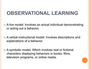 social learning theory and its implication in education | PPTX