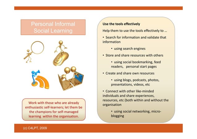 Supporting formal and informal social learning | PDF