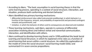 Social Learning Theories.ppt used in criminology | PPTX